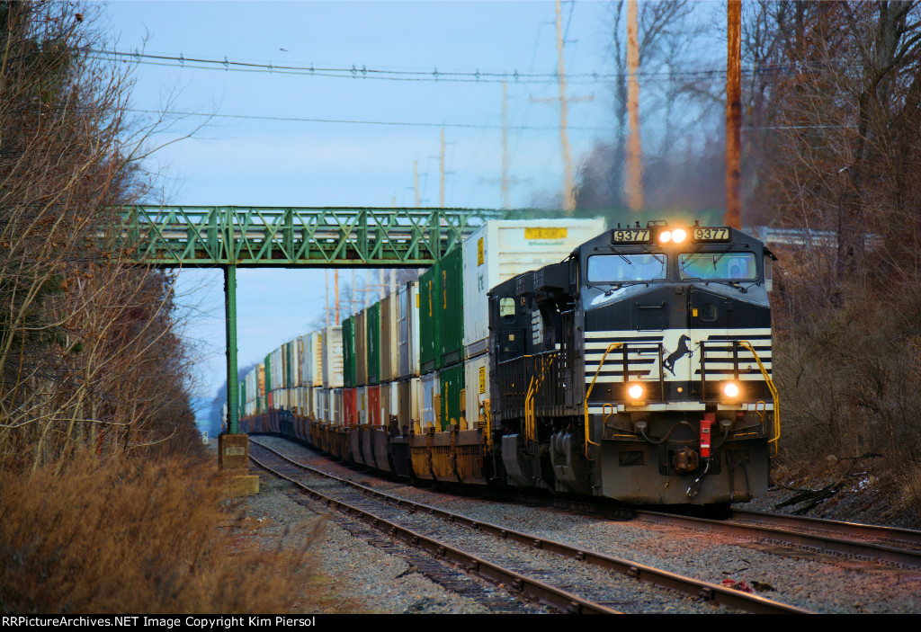 NS 9377 CSX Train B100-18 Push-Pull Reroute of NS 24K